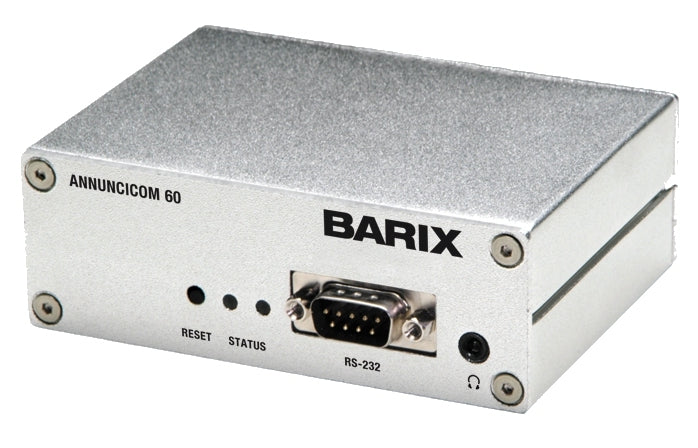 Barix Annuncicom-60: POE-enabled IP-Audio Encoder/Decoder – DataNab LLC