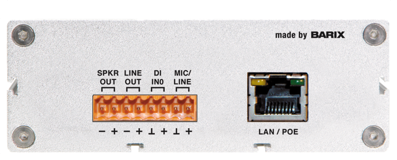 Barix Annuncicom-60: POE-enabled IP-Audio Encoder/Decoder – DataNab LLC